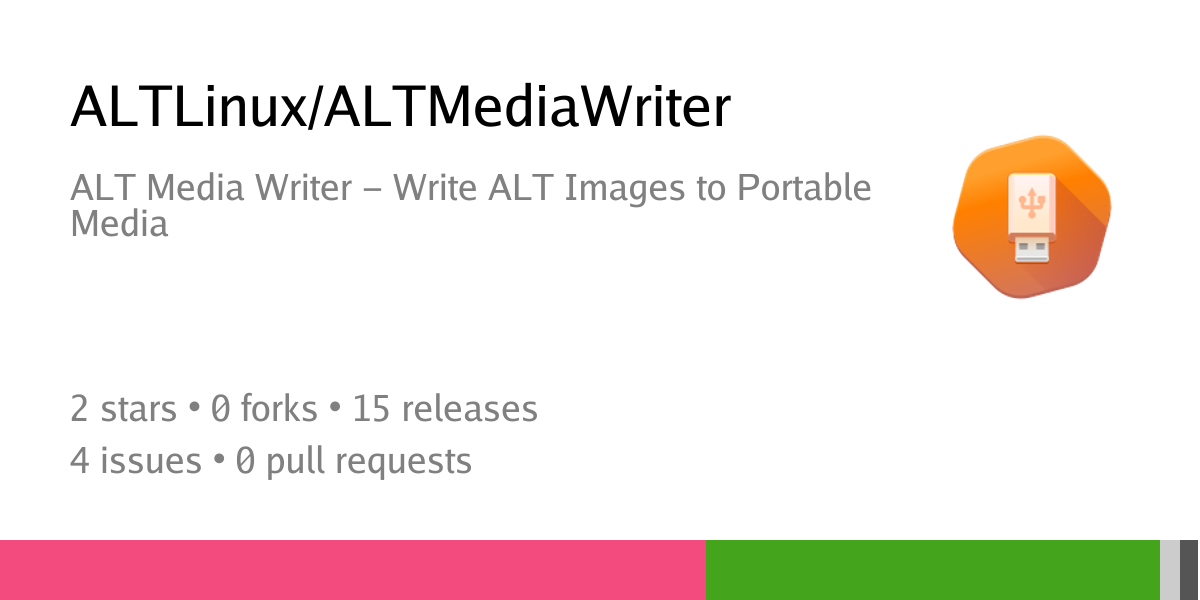 ALTLinux/ALTMediaWriter: ALT Media Writer - Write ALT Images to ...